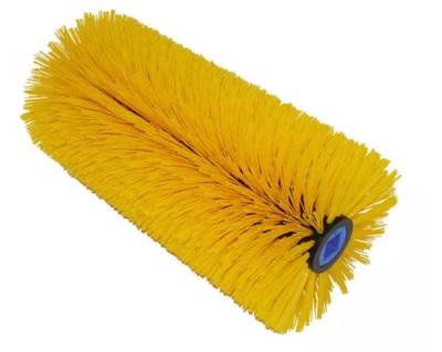 China Flexible Adjustable Outer Diameter 400mm PET Wire Roller Road Sweeper Brush for sale
