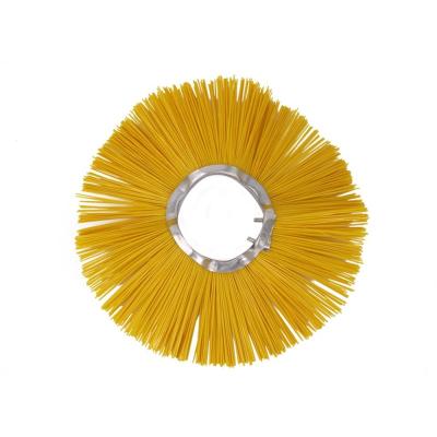 China OD350 Inner Ring Galvanized Steel PP Street Snow Sweeper Brush for sale