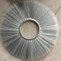China 188X760mm Steel Wire Mechanical Sweeper Wafer Brushes Replacement for sale