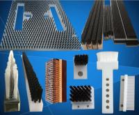 China PBT Filament Gate Shockproof Flat Lath Metal Channel Strip Brushes for sale