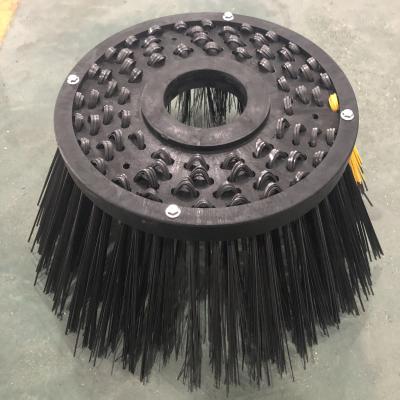 China Plastic Plate 700mm Steel Wires Johnston 16 Inch Road Sweeper Brush for sale