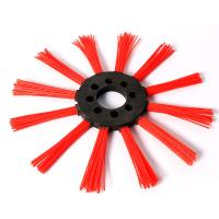 China Reinforced 1.5mm Plastic Block Street Snow Sweeper Brush for sale