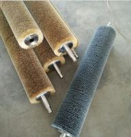 China Nylon Stainless Steel 1300mm Cylindrical Roller Brush For Surface Treatment for sale