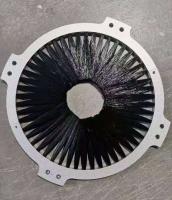 China Antistatic Aluminum Two Half Round Brush For Industrial Equipment Accessories for sale