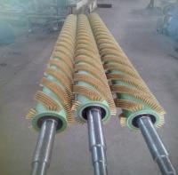China Special Shaped Spiral Brush Roller For Industrial Dust Removal And Plate Surface Debris Cleaning for sale