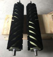 China 1050*190mm Black Nylon Cleaning Brush Screw Cleaning Roll for sale