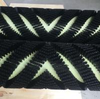 China 1050*190mm Black Nylon Cleaning Brush Screw Cleaning Roll for sale