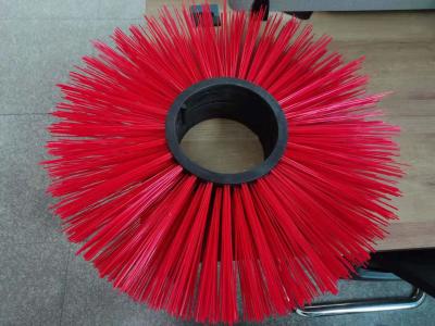 China Sweeping Cleaning Synthetic Fibre Road Street Sweeper Ring Flat Brush for sale