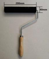 China FRP Lamination Rubber Roller With Wooden Handle for sale