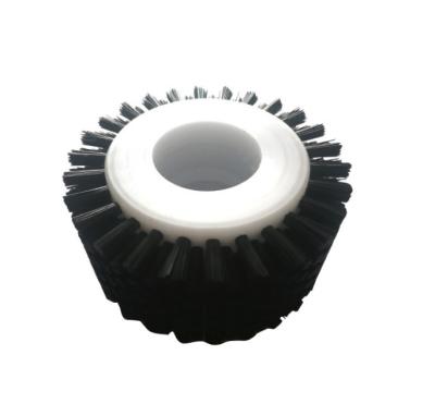 China Round Nylon Brush Wheel For Mechanical Cleaning Dust Removal for sale