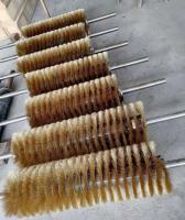 China Industrial Polishing Derusting Metal Drawing Derusting Grinding Copper Wire Brush Roller for sale