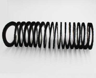 China Open Wound Pitch Brushes Spiral Wire Brush Nylon Bristle Outside for sale