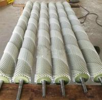 China Brush Roller Radish Bean Skin Machine Fruit And Vegetable Cleaning And Dust Removal Nylon Wire Roller Brush for sale