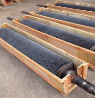 China Abrasive Wire Polishing Derusting And Grinding Heavy Brush Roller For Steel Plate Factory for sale