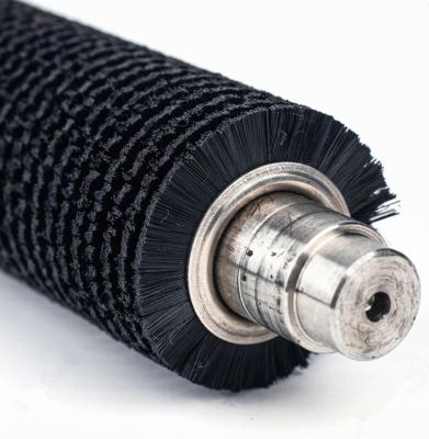 China High Density Nylon Wire Brush Roller For Glass And LCD Panel Cleaning for sale