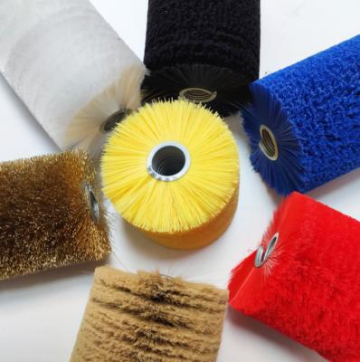 China Dust Removal Spring Brush Blade Nylon Steel Abrasive Wire for sale