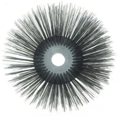 China Johnston Sweeper Steel Gutter Broom  , Flat Steel Wire Road Sweeper Brush for sale