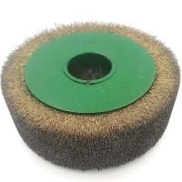 China 8 Inch Cylinder Industrial Roller Brushes Steel Wire Material For Rust Removal for sale