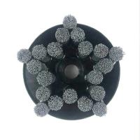 China Deburring Disc Brush Glue Injection End Brush Polishing And Grinding Industrial Brush for sale
