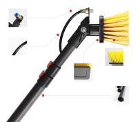 China Photovoltaic Self Cleaning Solar Cell PV Panel Brush System Cleaning Equipment Panels Cleaners Limpieza De Paneles Solar for sale