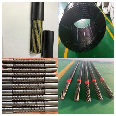 China High Tensile Low Relaxation PC Strand 15.24mm 1860MPa for Prestressed Concrete for sale