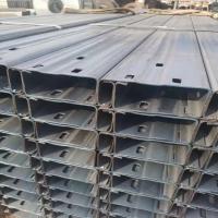 China Hot Rolled Galvanized C Purlins Steel S235jr S355jr A36 Q235 1-12m Length for sale