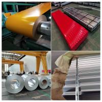 China PPGI Coated Galvanized Steel Corrugated Roof Sheet 0.12-1.2mm Thickness 762-1000mm Width for sale