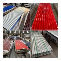 China Prepainted Galvanized Steel Corrugated Roofing Sheet 0.12-1.5mm Thickness for sale