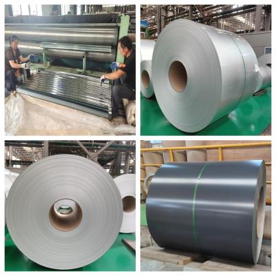 China PPGL Corrugated Roofing Sheet 0.12-1.2mm Thickness 762-1000mm Width Color Coated Steel for sale