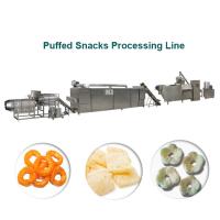China Crispy Corn Puff Snack Machine Twin Screw Soybean Rice Extruder Stainless Steel Materials for sale