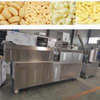 China CE Certification Corn Cheese Ball Puff Snack Maker Machine twin screw extruder for sale