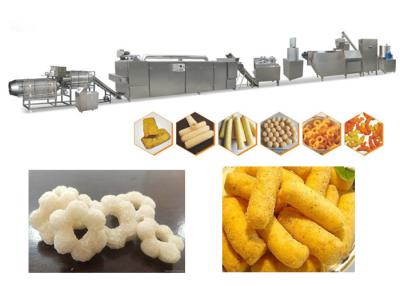 China Stainless Steel Puff Snack Extruder Food Corn Puff Snacks Making Line for sale