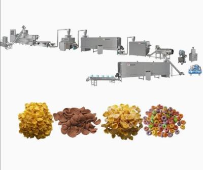China Oat Wheat Rice Puff Extruder Machine equiped with Packing Machine for sale