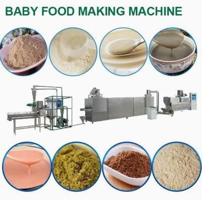 China Twin screw extruder baby milk rice powder making machine with CE ISO certificated for sale