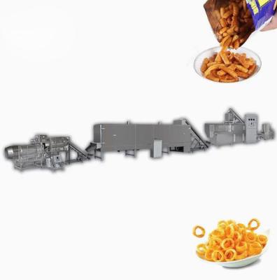 China English Version SUS304 Snack Extruder Machine Continuou Automatic for sale