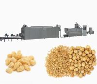 China Vegetable Protein Food Production Line Machine / Fiber soya nuggets extruder for sale