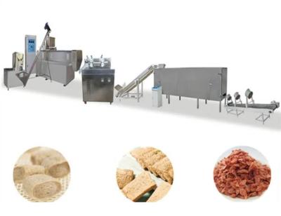 China Energy Saving Soya Extruder Machine , Soya Nuggets Food Processing Equipment for sale