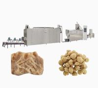 China Textured / Fiber Vegetarian Snack Food Extruder Process Line Soya Protein 500kg/H Capacity for sale