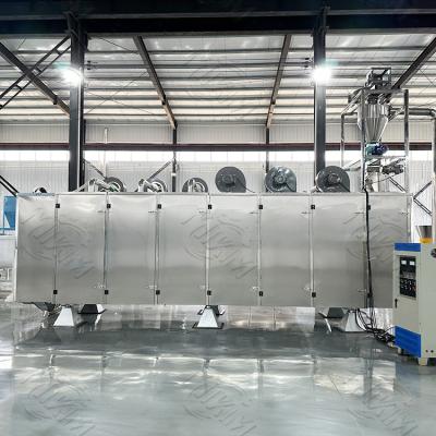 China Dog Meat Strips Jerky Sticks Pet Food Extruder Machine With Auto Tray System for sale