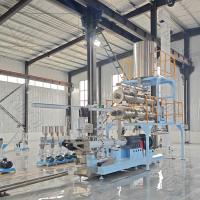 China hot sale Pet Food & floating  fish feed pellet extruder machine with Core PLC Motor Component for sale