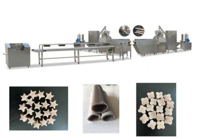 China High Speed Dog Treats Processing PET Treat Machine , Pet Food Extruder Plant for sale
