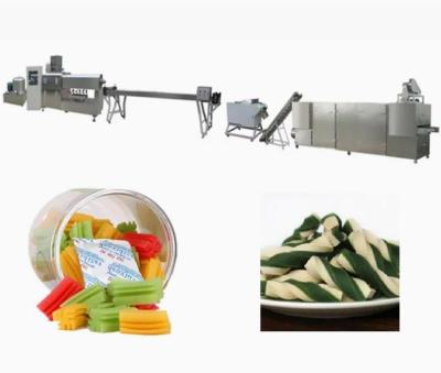 China SS 100KW PET Chews Pet Treat Machine For Dogs' Teeth Health for sale
