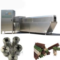 China PLC Snacks Pet Food Extrusion Machine Chewing Gum Extruder Single Screw for sale
