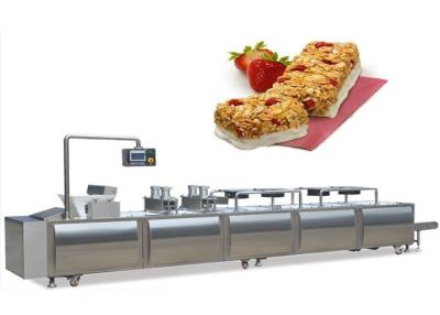 China PLC Granola Bar Making Machine / Peanut Cereal Bar Line 300~500kg/H for sale