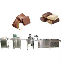 China Swelled candy rice bar / chocolate Bar Making Machine with forming and cutting for sale