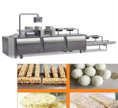 China Rice ball candy , rice puffing machine / Cereal Bar Production Line Stantless steel 304 for sale