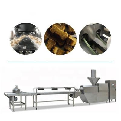 China Cold Extrusion Pet Food Production Line , Pet Chewing Bone Machine With High Meat Content for sale