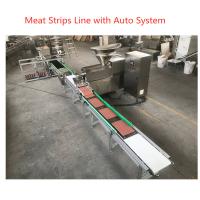 China Stanless Steel 304 type Pet Food Manufacturing Equipment , Meat Strip Processing Line for sale