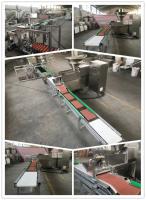 China Stainless Steel Pet Food Production Line Meat Strip Forming With Auto Tray System for sale