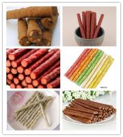 China Stainless Steel Pet Food Production Line Meat Strip Forming With Auto Tray System for sale
